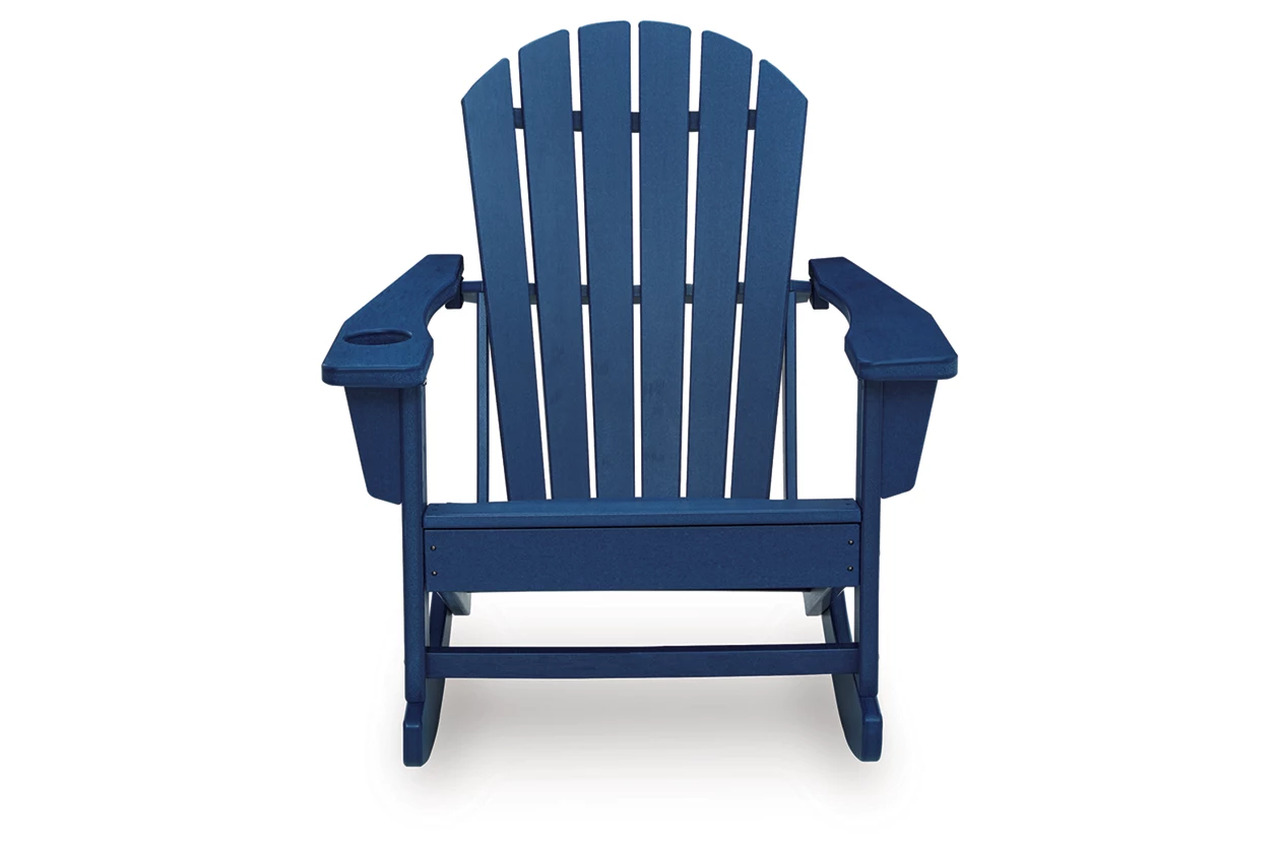 Sundown Treasure Outdoor Rocking Chair In Blue by Ashley Furniture ...