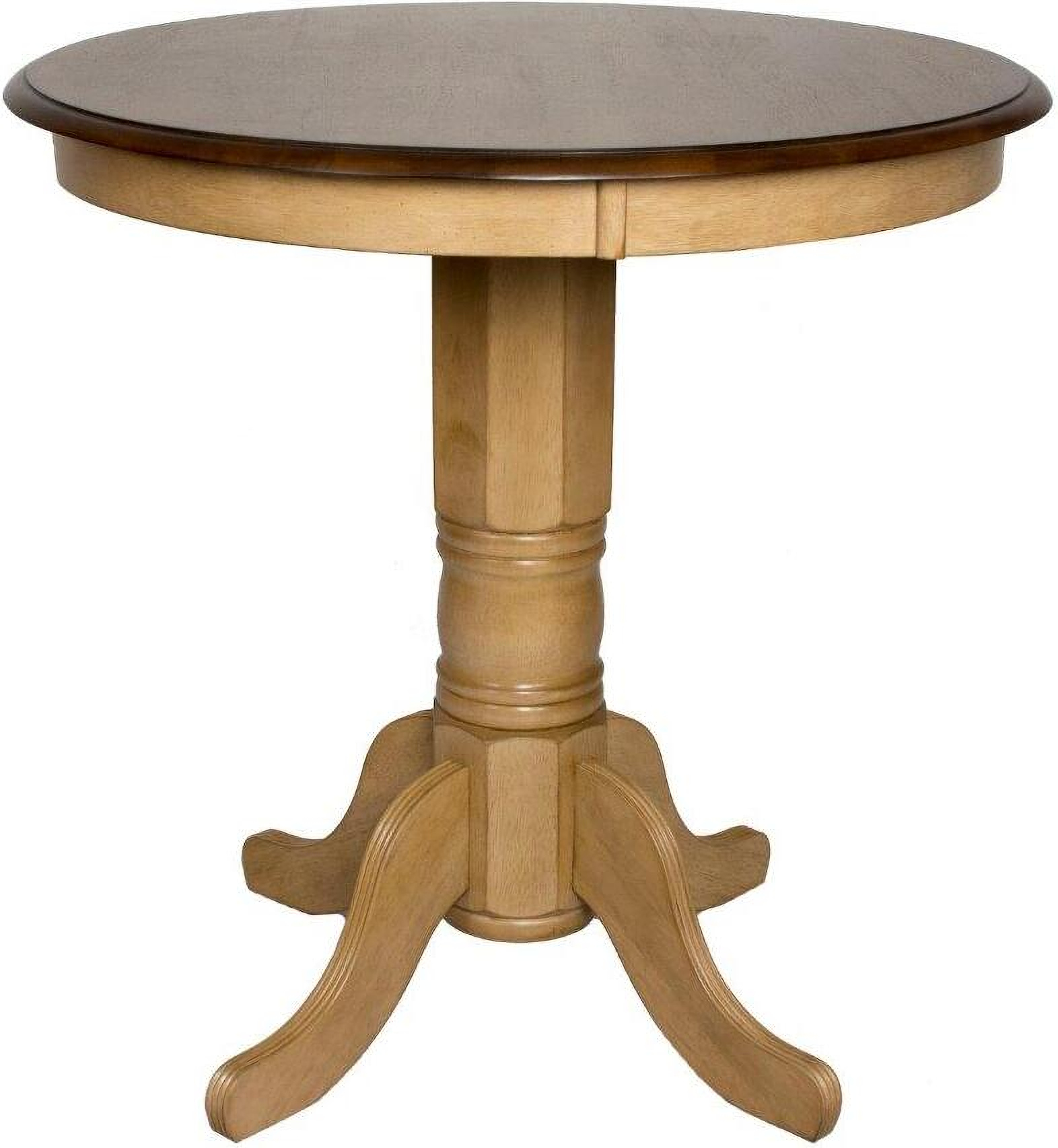 Sunset Trading Brook Round Pub Pedestal Dining Table | 1StopBedrooms