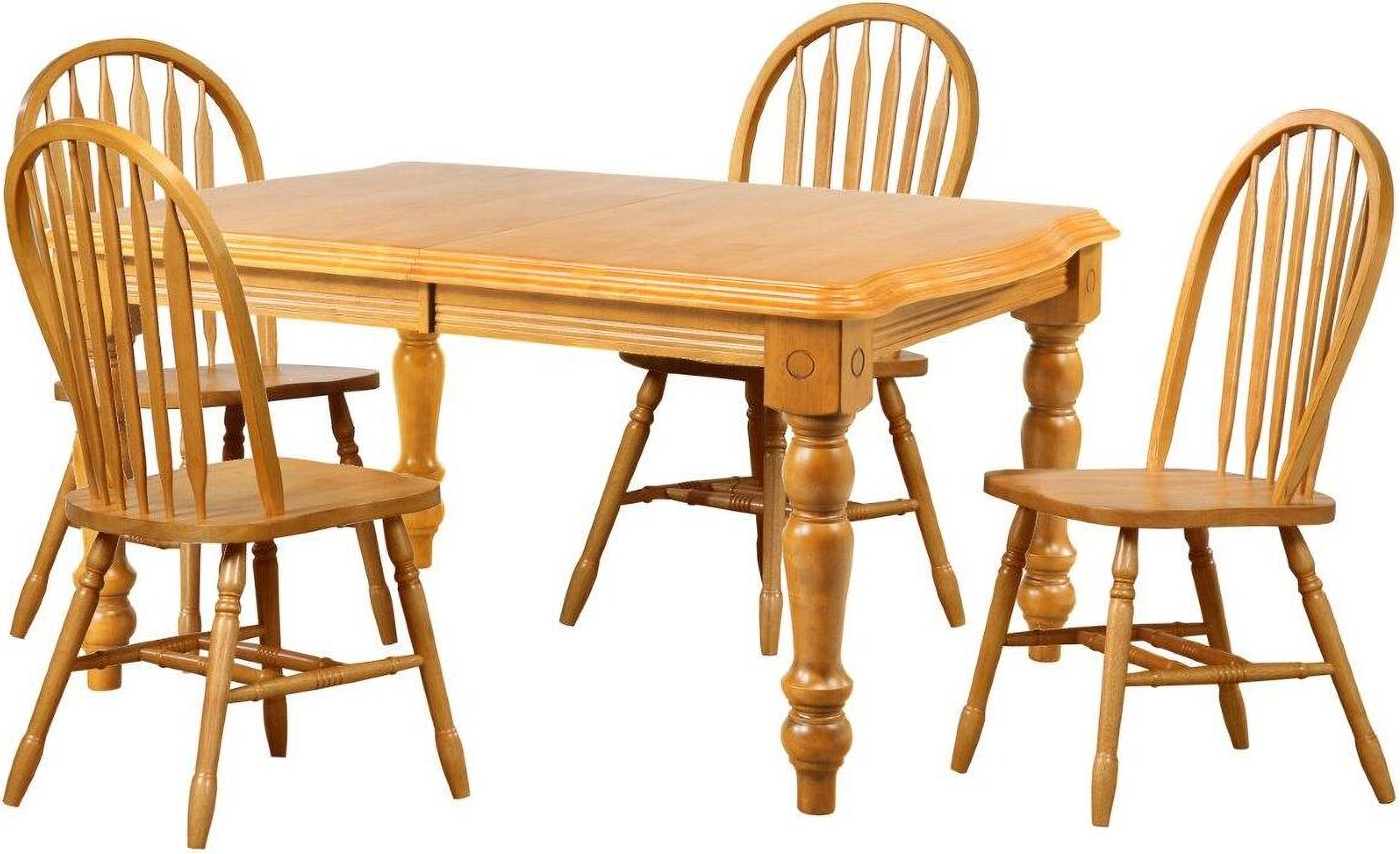 Sunset Trading Oak Selections 5 Piece Extendable Dining Set with ...