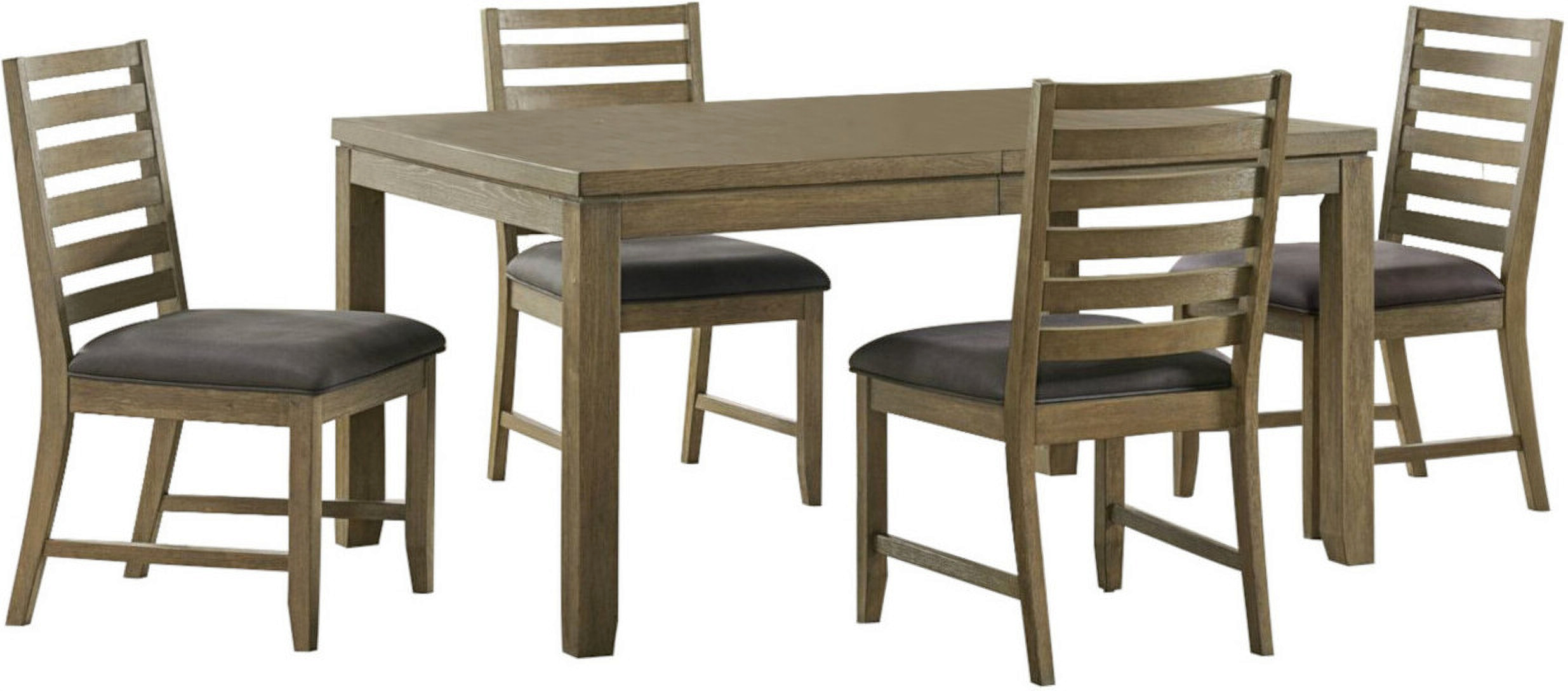 Saunders 5 Piece Extendable Dining Table Set In Brown by Sunset Trading ...