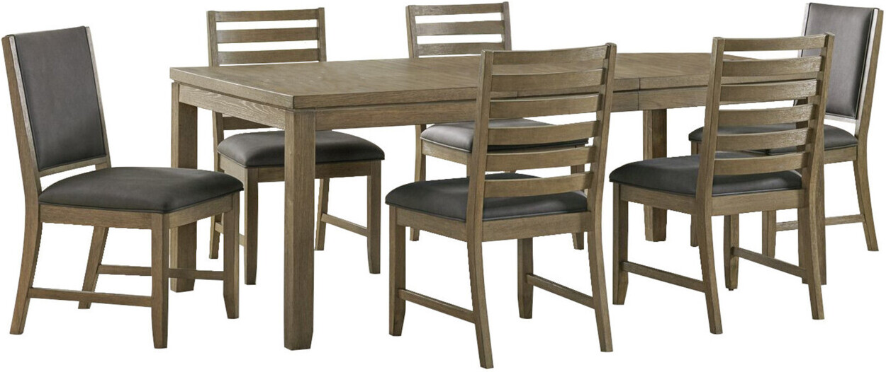 Saunders 7 Piece Extendable Dining Table Set In Brown by Sunset Trading ... Saunders 7 Piece Extendable Dining Table Set In Brown by Sunset Trading ...