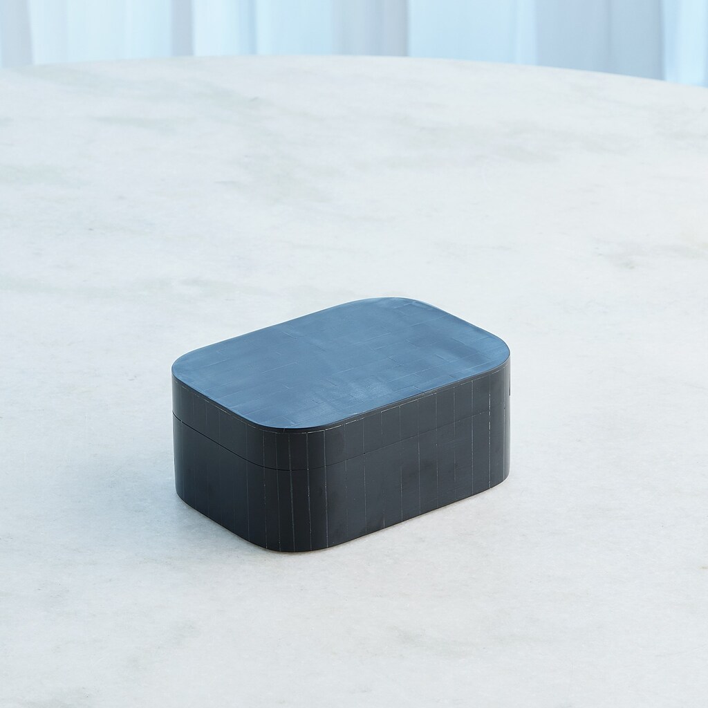 Super Small Ellipse Box In Black by Global Views | 1StopBedrooms