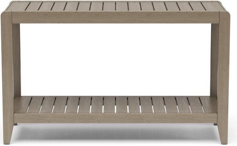 Sustain Outdoor Sofa Table In Gray by Homestyles | 1StopBedrooms