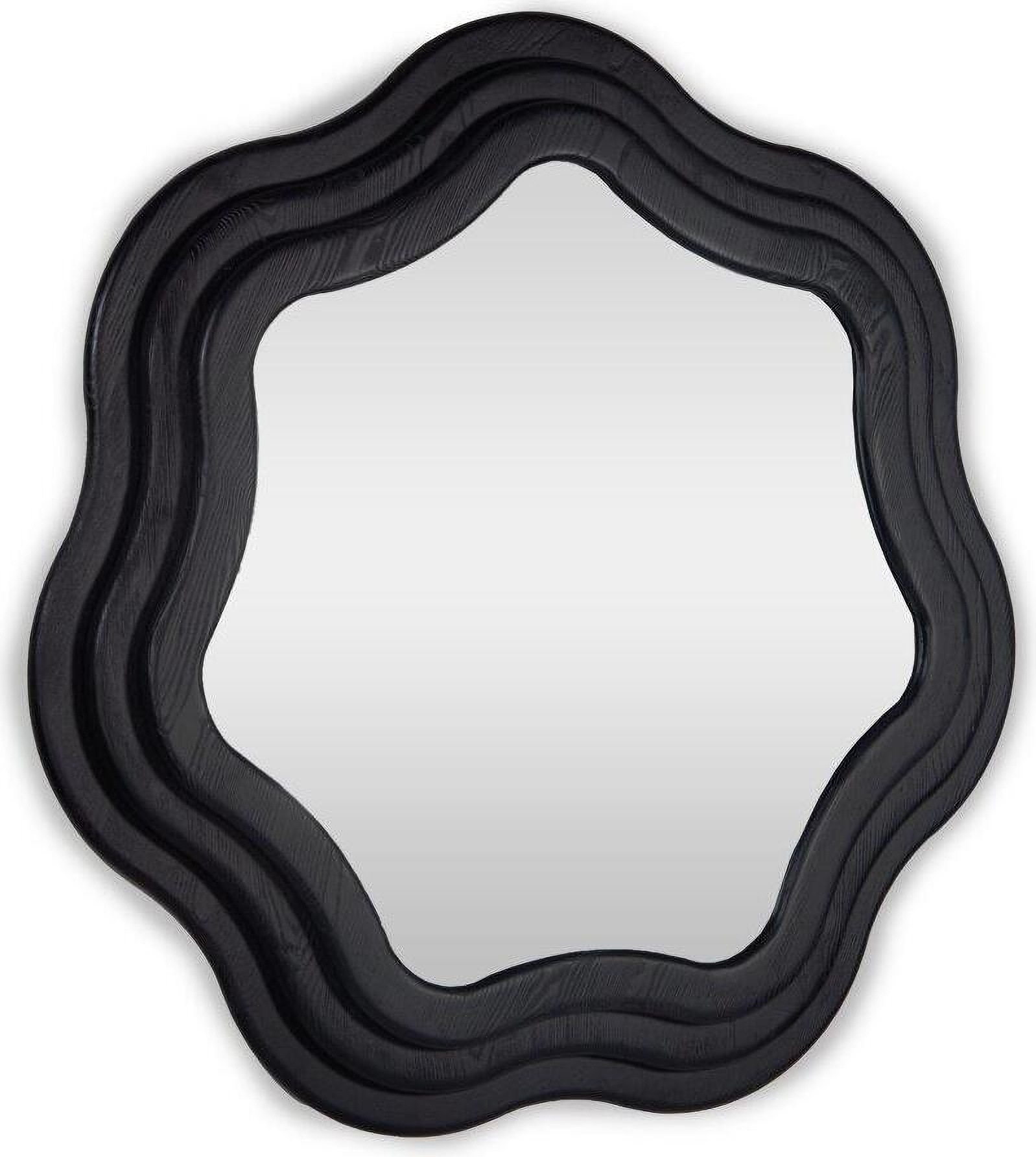 Swirl 40 Inch Round Mirror In Charcoal by Union Home Furniture ...