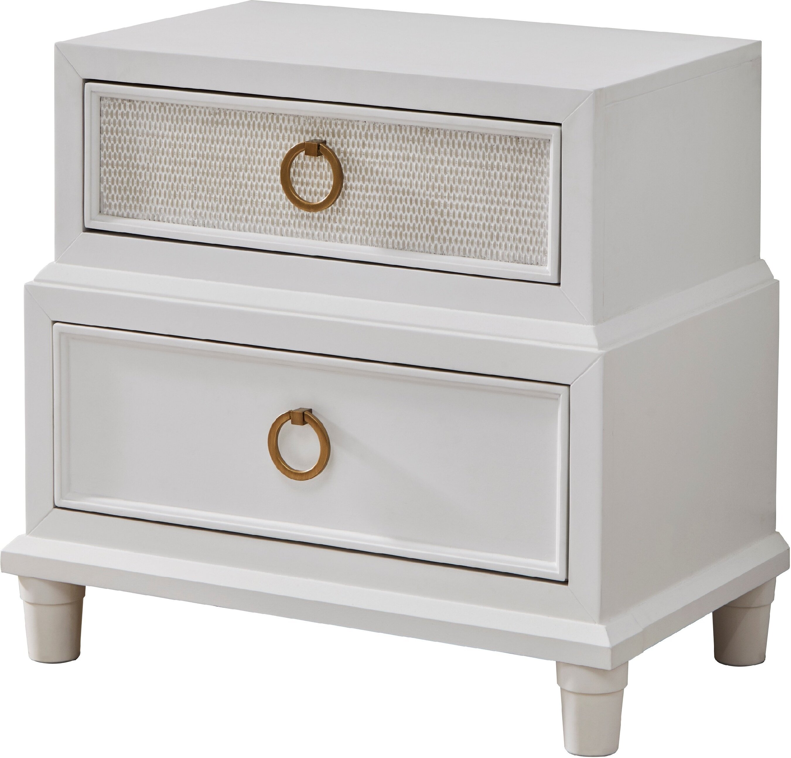 Switchgrass 2 Drawer Nightstand In White by American Woodcrafters ...