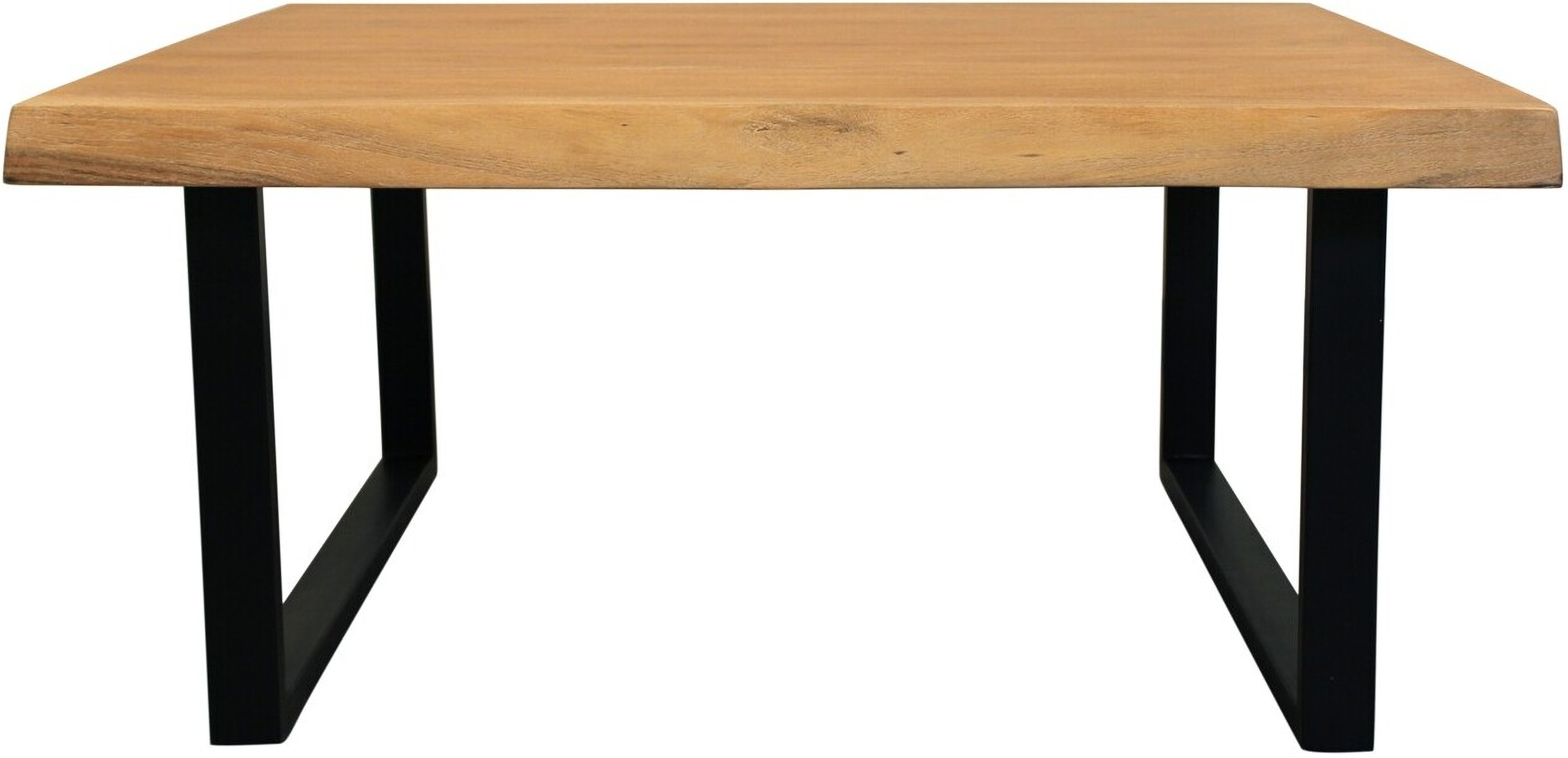 Sycamore Solid Wood Live Edge Square Coffee Table In Natural by Moti ...