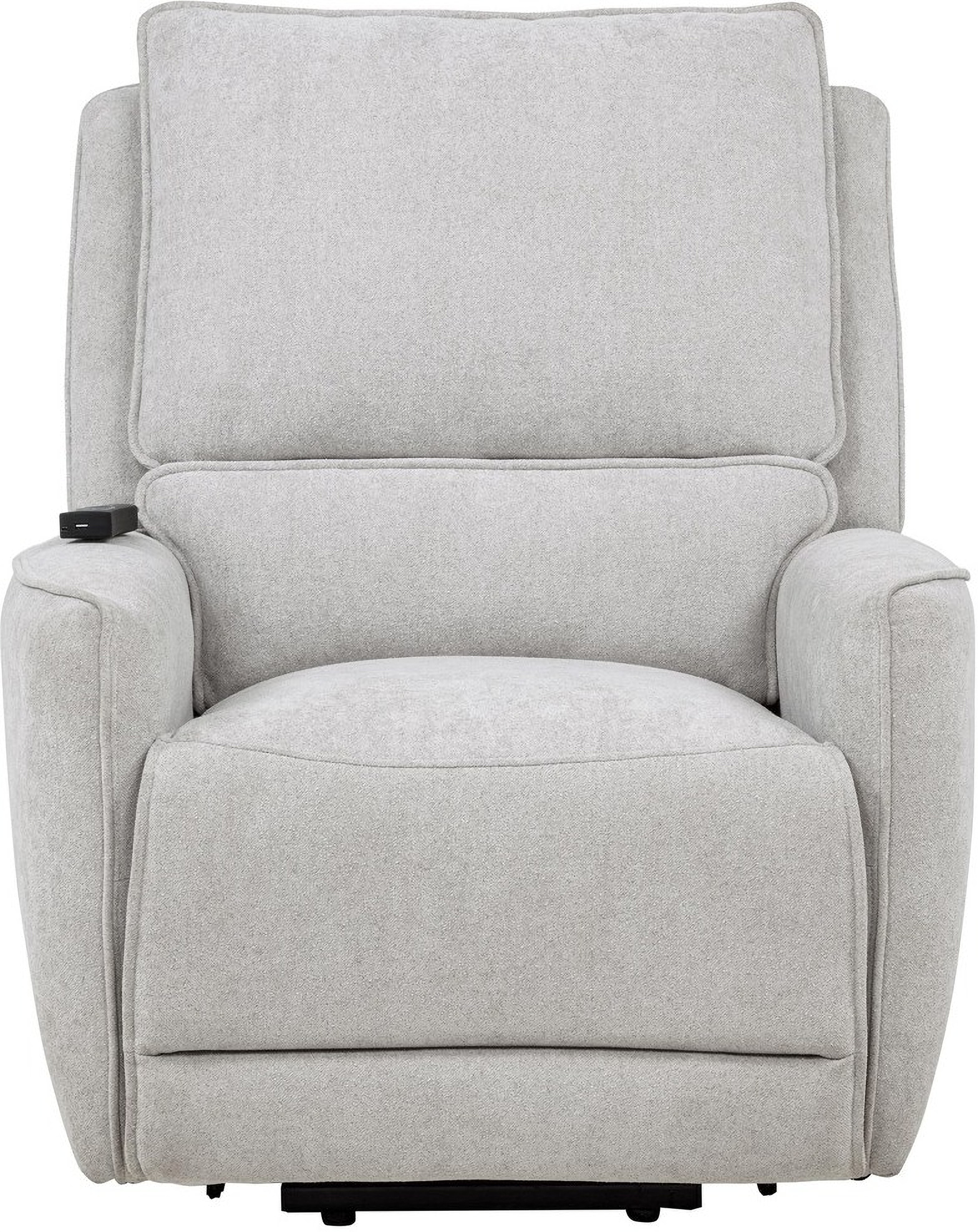 Sylmar Chenille Upholstered Dual Power Lift Recliner In Dove Grey by ...