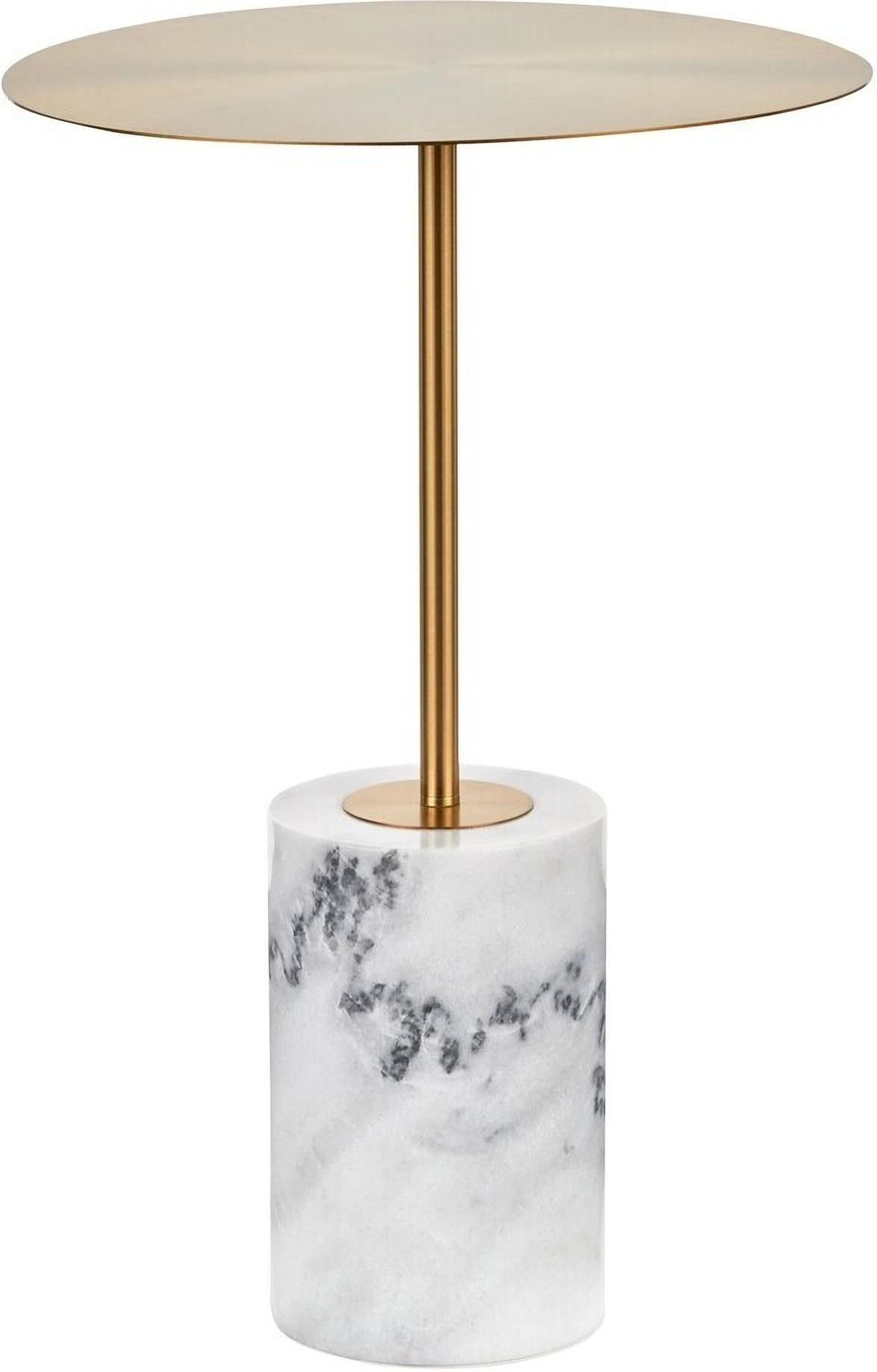 Symbol Side Table In White by Lumisource | 1StopBedrooms