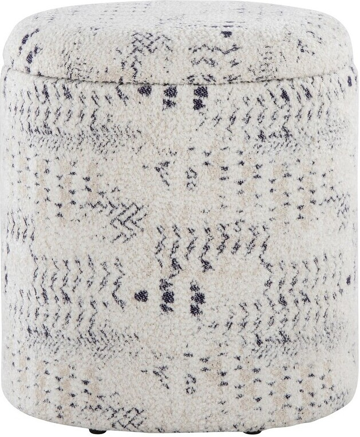 Tahoe 18 Inch Aztec Ottoman In Ivory by Lumisource | 1StopBedrooms