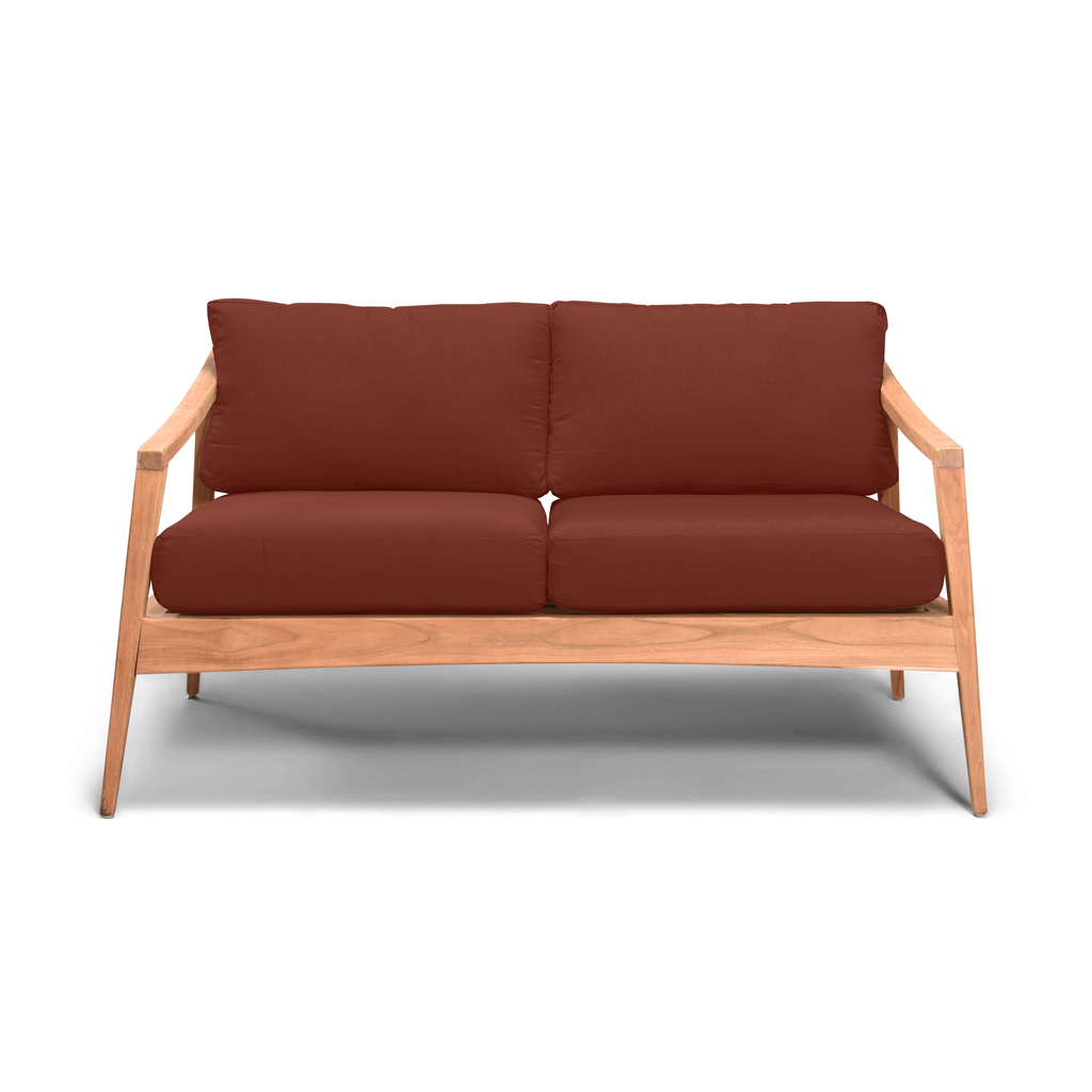 Tango Loveseat In Canvas Henna and Teak by Harmonia Living | 1StopBedrooms