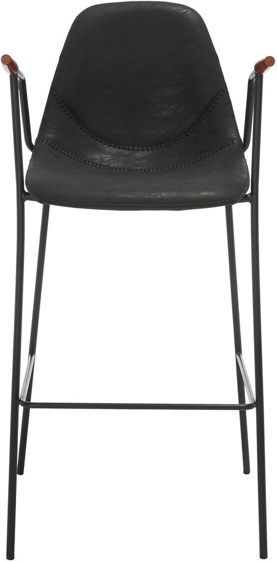 Tanner Mid Century Barstool in Black by Safavieh | 1StopBedrooms