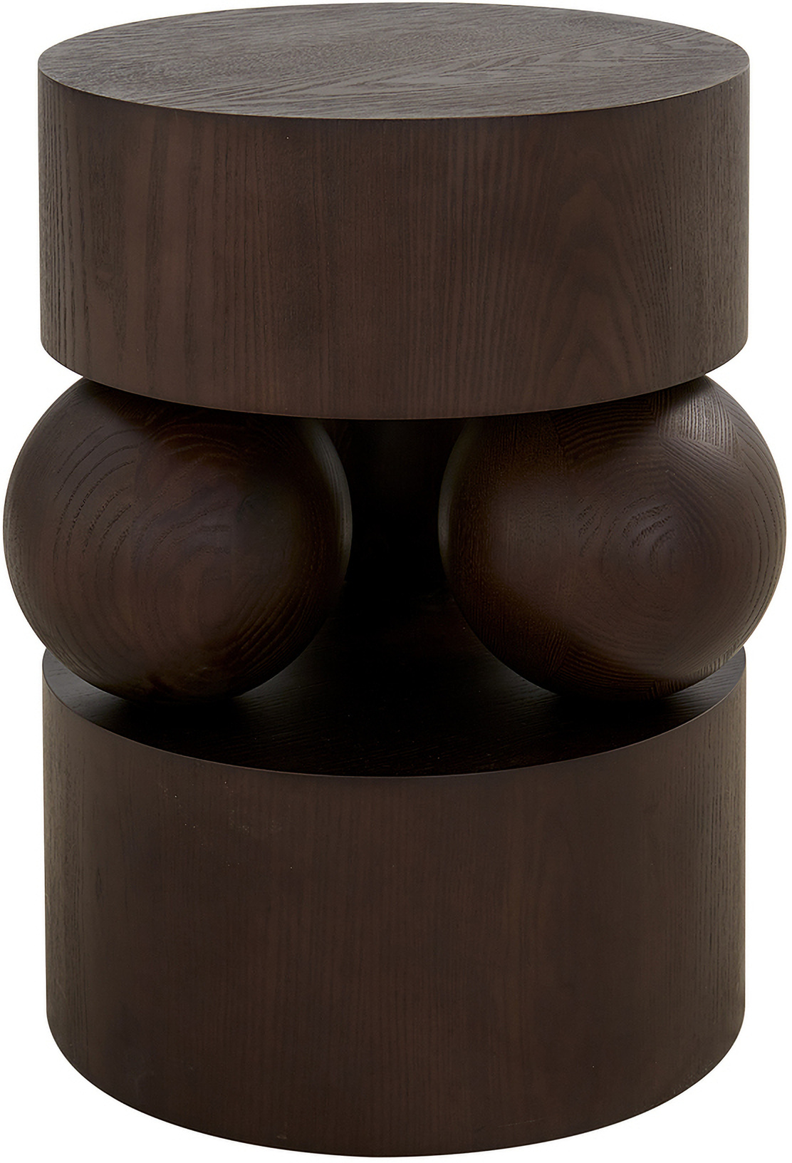 Taos Cinder Oak Wood Contempory Design 18 Inch End Table In Brown by ...