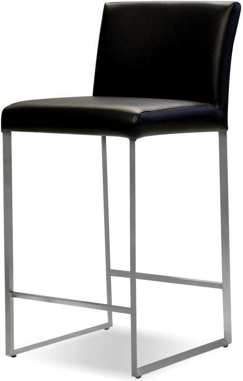 Tate Black Leatherette Counter Stool by Mobital | 1StopBedrooms