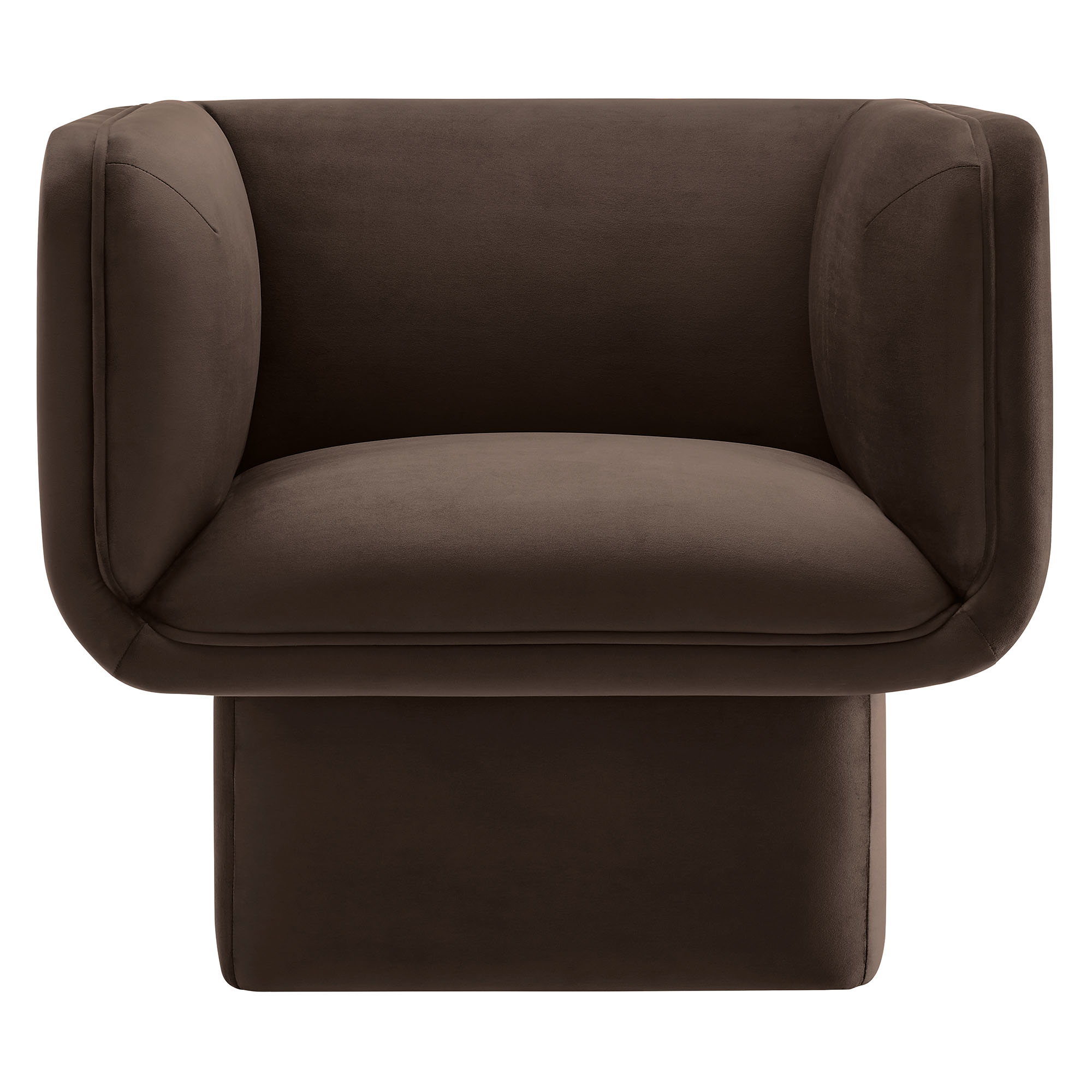 Tate Performance Velvet Accent Chair In Chocolate Brown by Modway ...