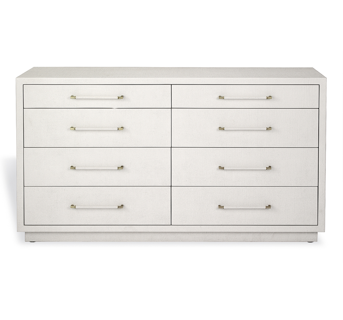 Taylor 8 Drawer Chest In White by Interlude Home | 1StopBedrooms