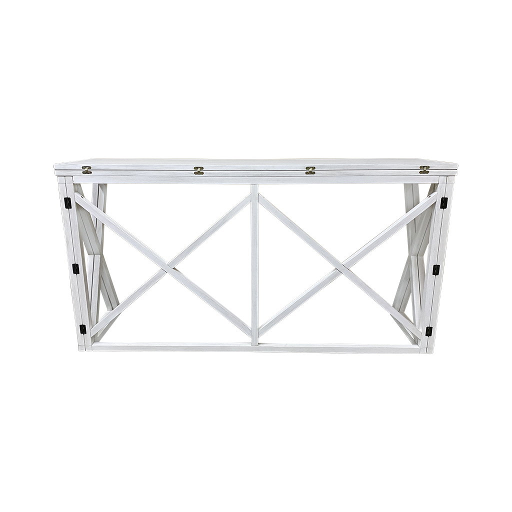 Taylor Flip Top Bar Table In Natural and Antique White by Carolina ...
