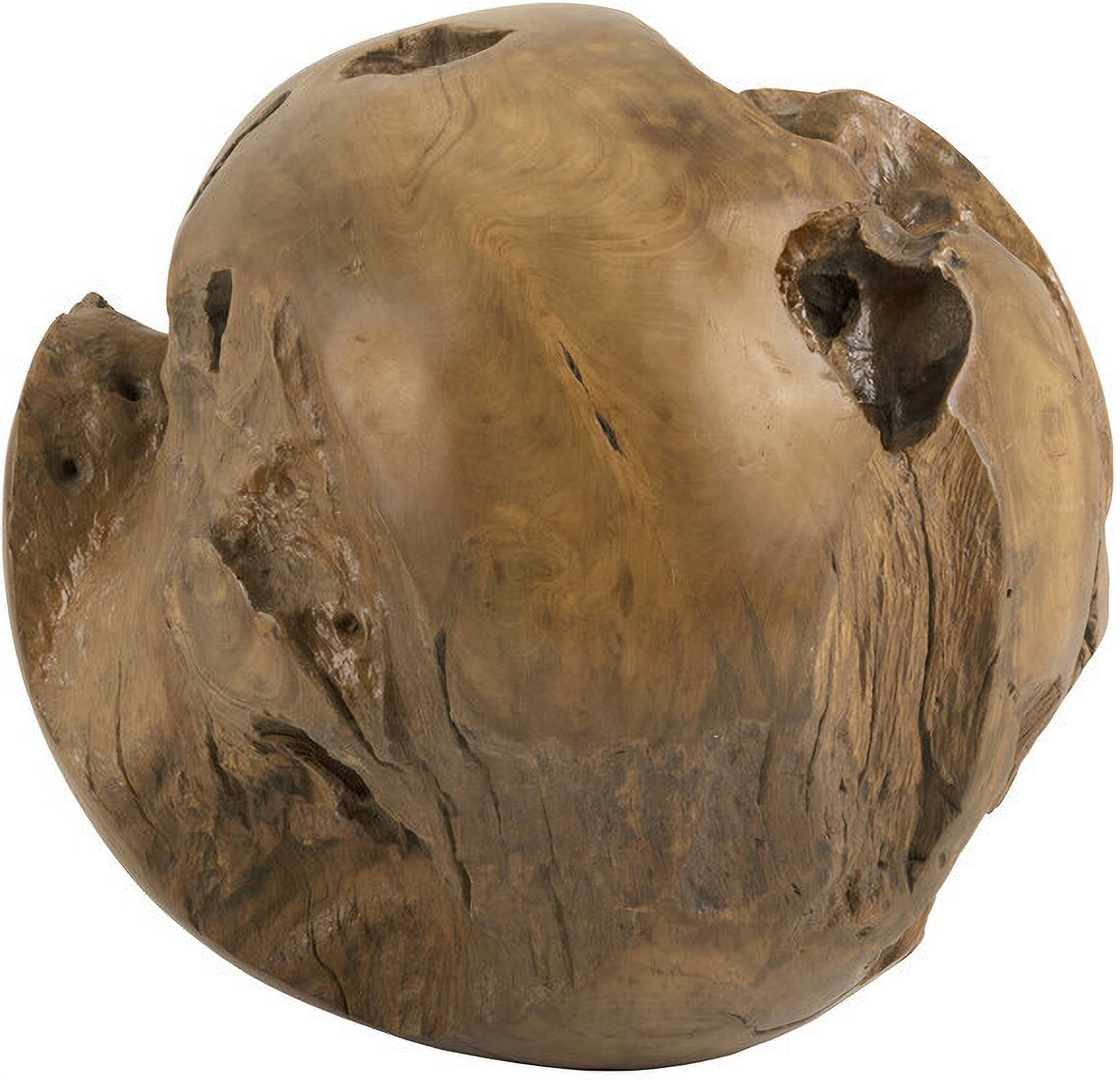 Teak Root Sphere 14-16 inches In Natural Brown by Yosemite Home Decor ...