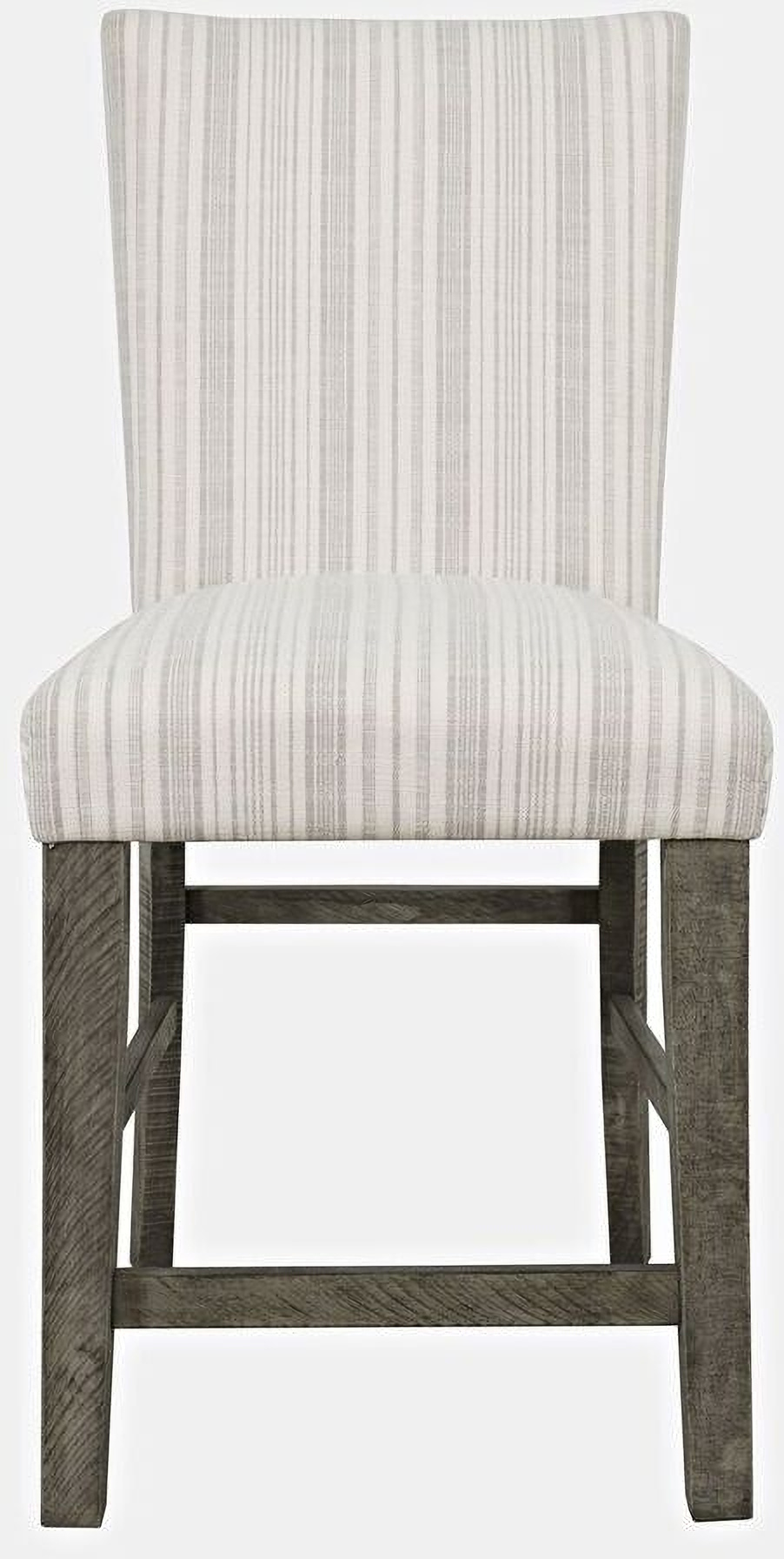 Telluride Farmhouse Rustic Solid Wood Parsons Striped Upholstery ...