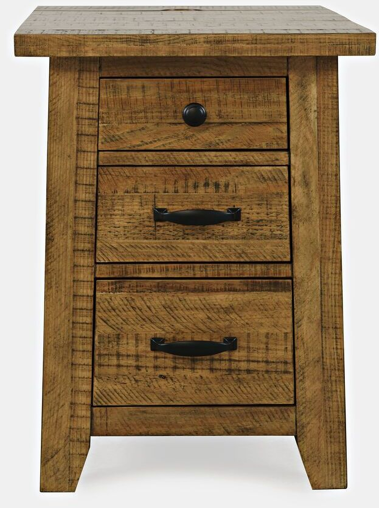 Telluride USB Charging Chairside End Table In Gold by Jofran ...