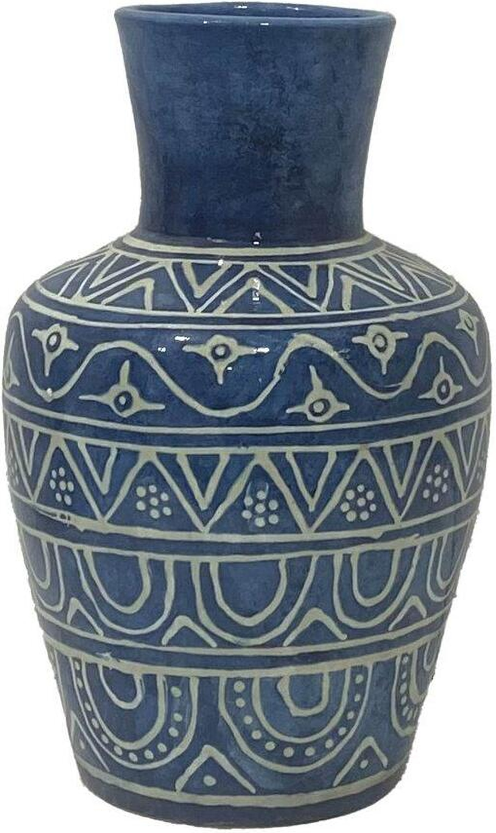 Terracotta In 12 Inch Vase In Blue by Sagebrook | 1StopBedrooms