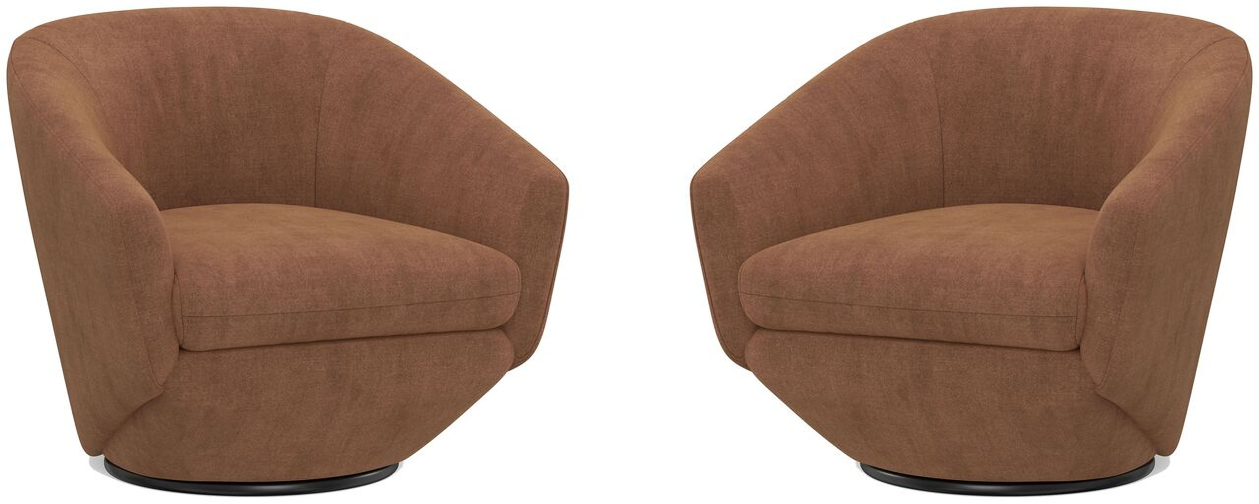 The Twist Swivel Chair Set of 2 In Elise Rust by Parker House ...