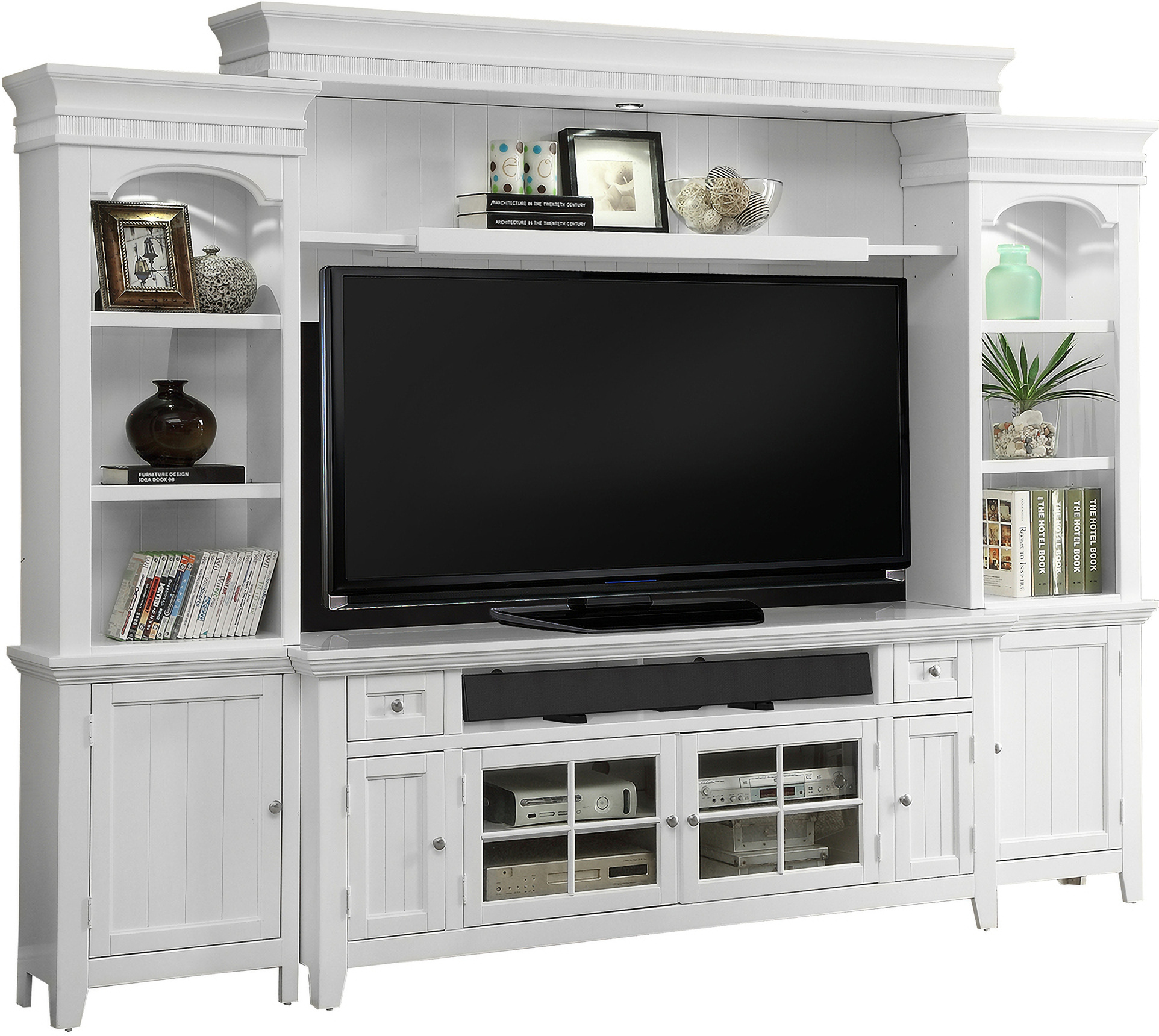 Tidewater Vintage White 72" TV Console by Parker House | 1StopBedrooms