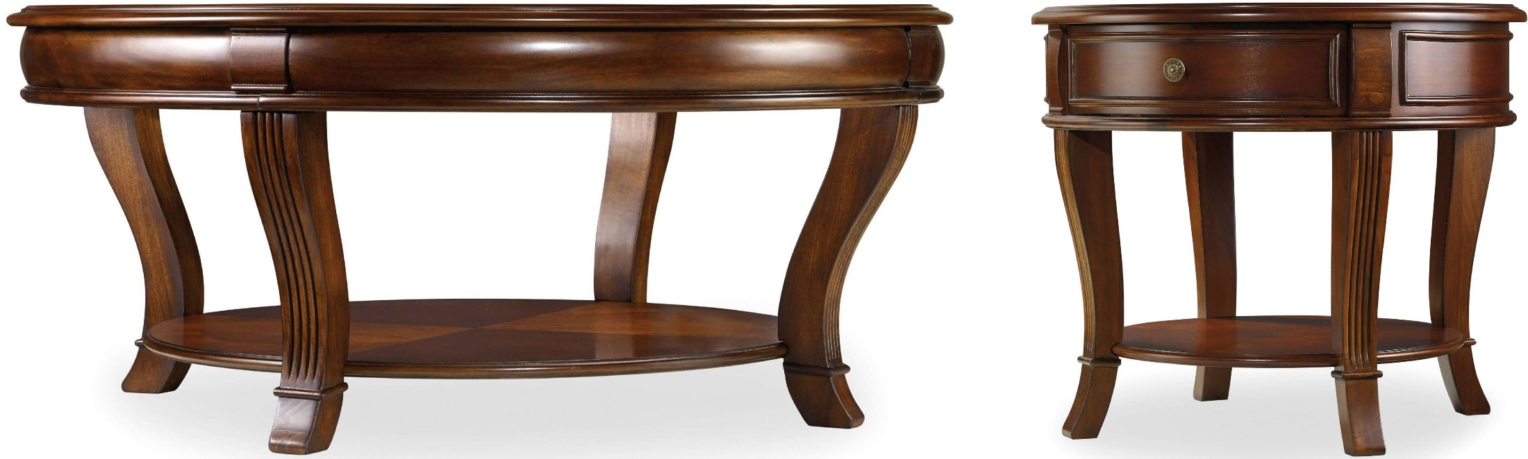 Brookhaven Medium Wood Round Occasional Table Set by Hooker | 1StopBedrooms