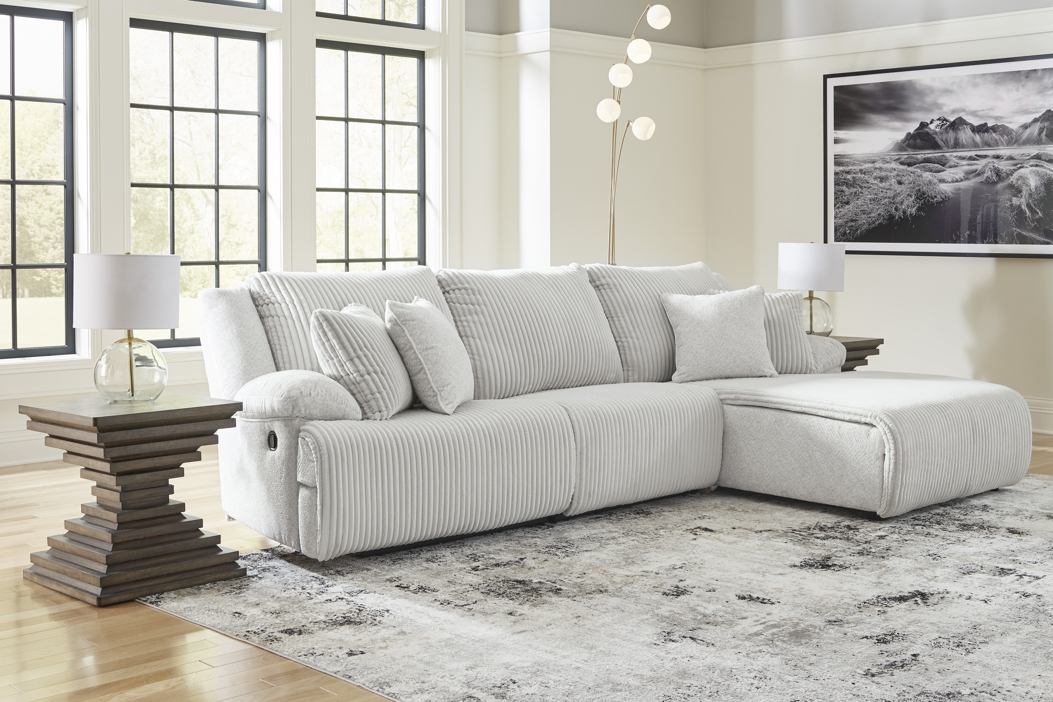 Top Tier 3-Piece Sectional Chofa In Alloy by Ashley Furniture ...