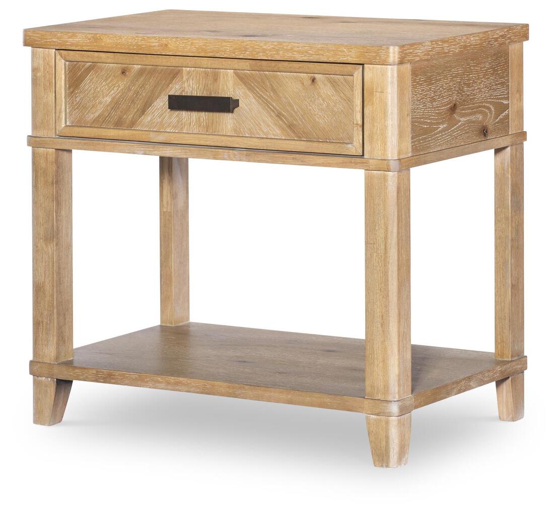 Torrance 1 Drawer Open Nightstand In Aged Driftwood by Legacy Classic ...