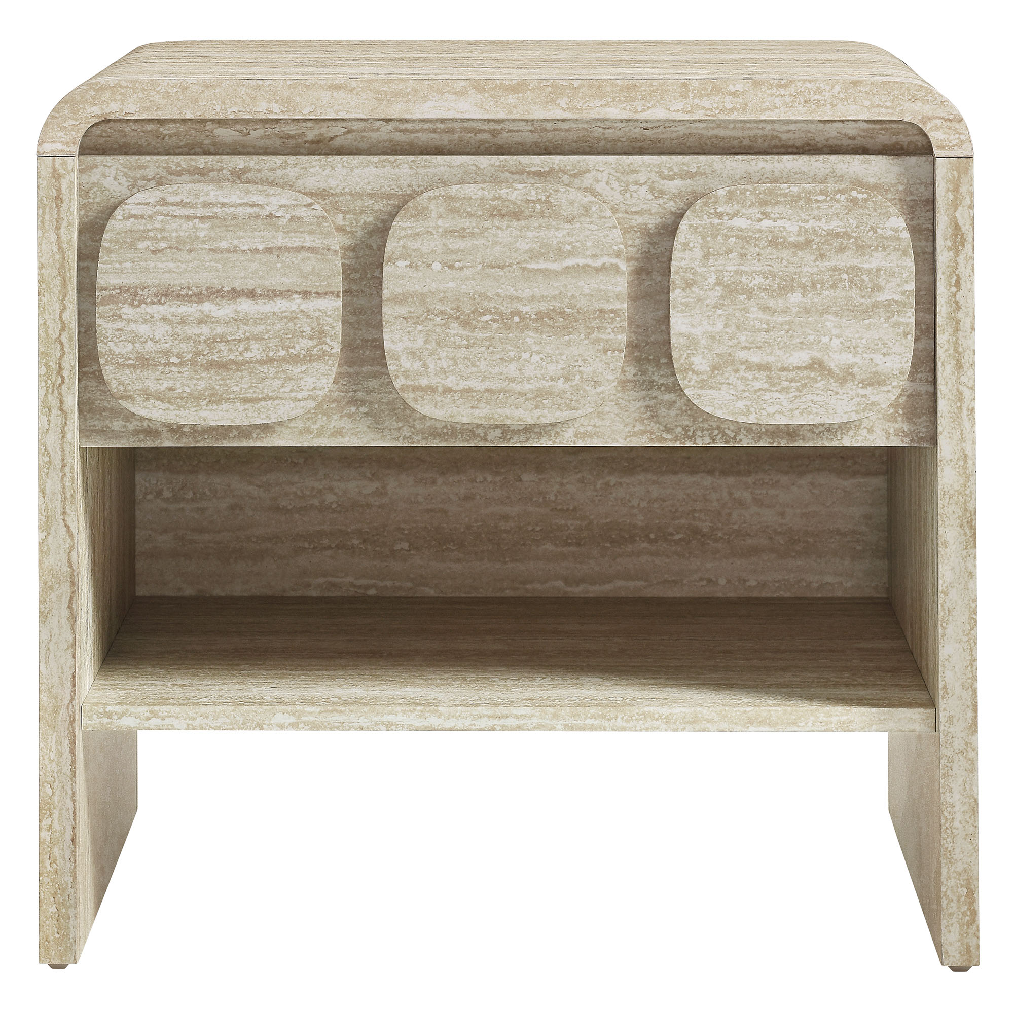 Toscana 1-Drawer Nightstand In Travertine by Modway | 1StopBedrooms