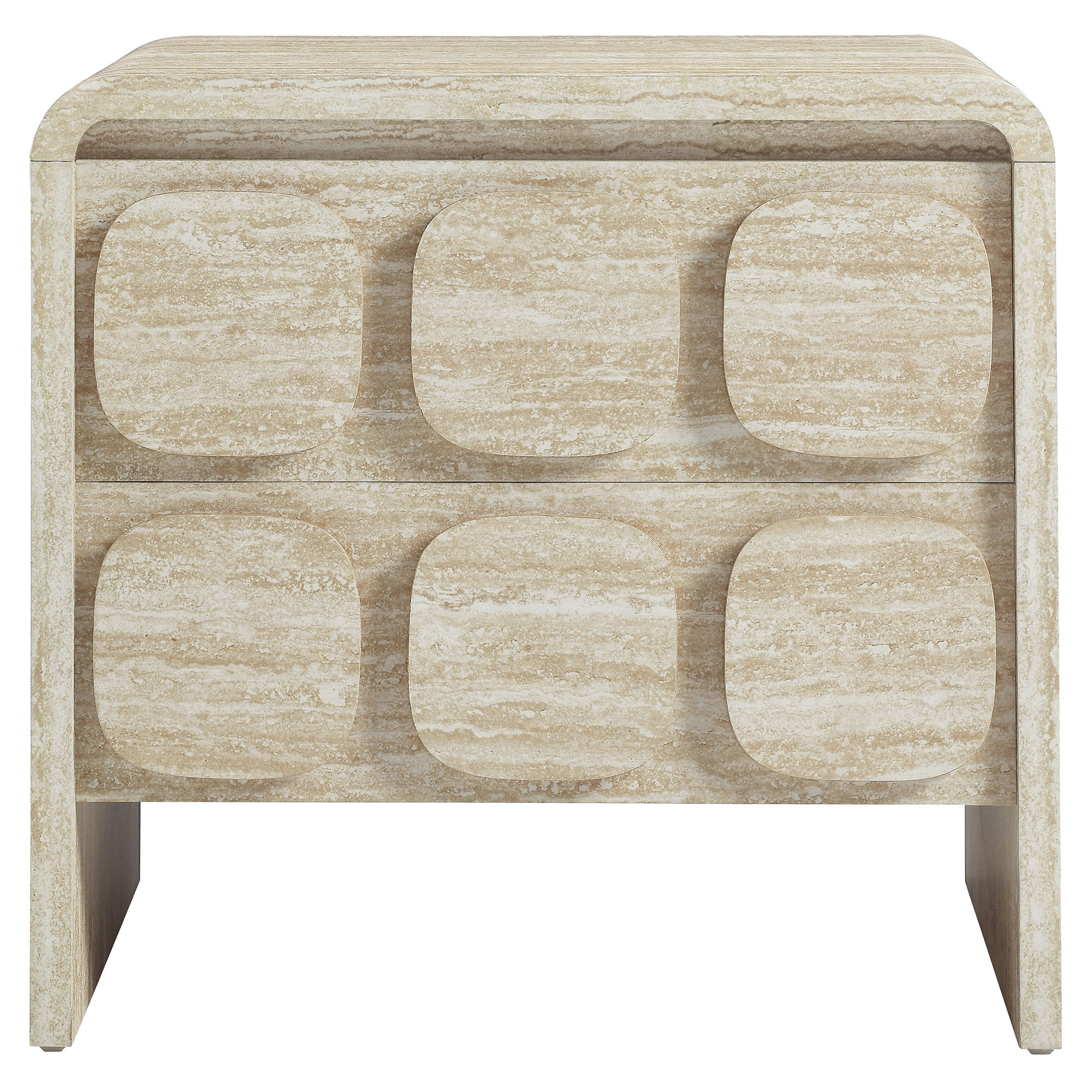 Toscana 2-Drawer Nightstand In Travertine by Modway | 1StopBedrooms