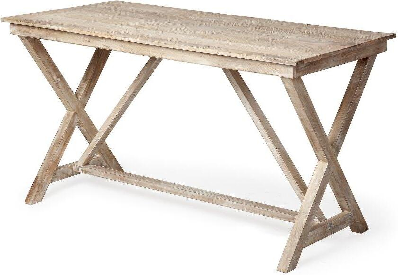 Tracy Natural Frame Wood Office Desk by Mercana | 1StopBedrooms