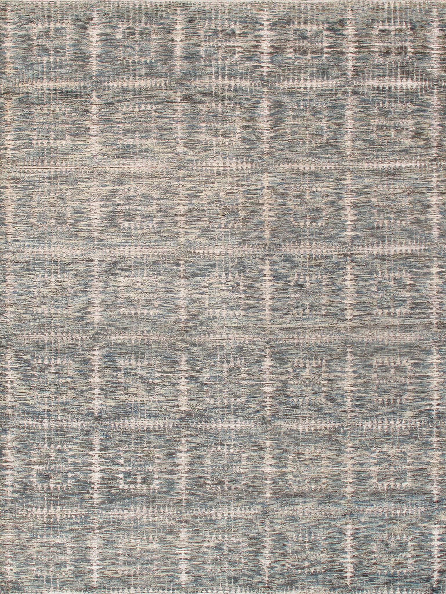 Transitional Collection Hand-Knotted Wool Area Rug- 9' x 12' In Ivory ...
