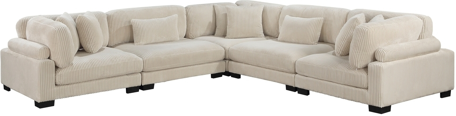 Traverse 5-Piece Modular Sectional In Beige by Homelegance | 1StopBedrooms