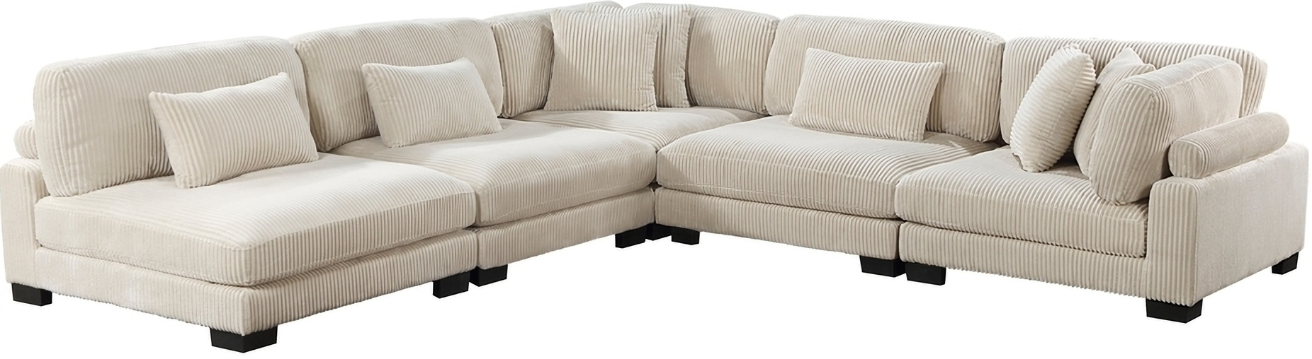 Traverse 5-Piece Modular Sectional In Beige by Homelegance | 1StopBedrooms