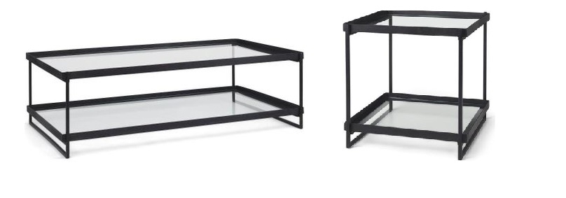 Trey Occasional Table Set In Black by Mercana | 1StopBedrooms