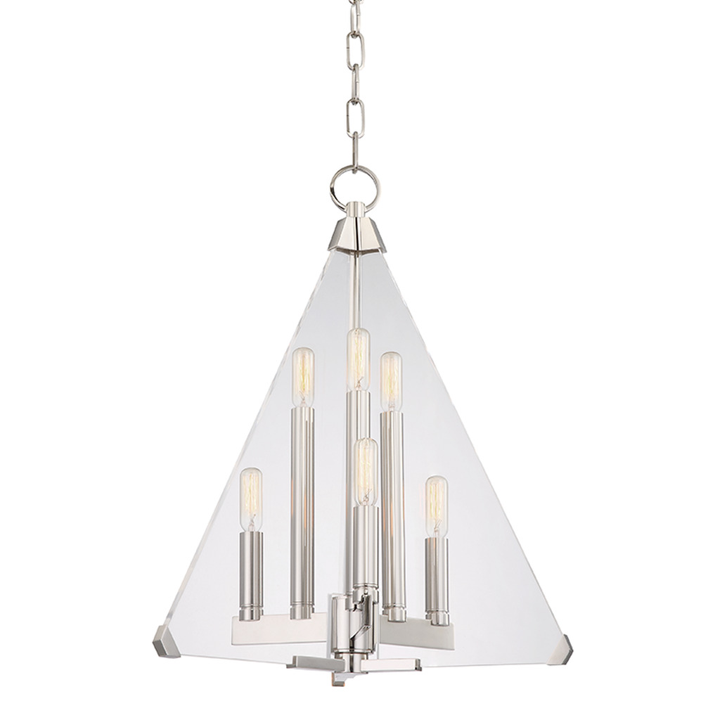 Triad Lantern In Polished Nickel by Hudson Valley Lighting | 1StopBedrooms