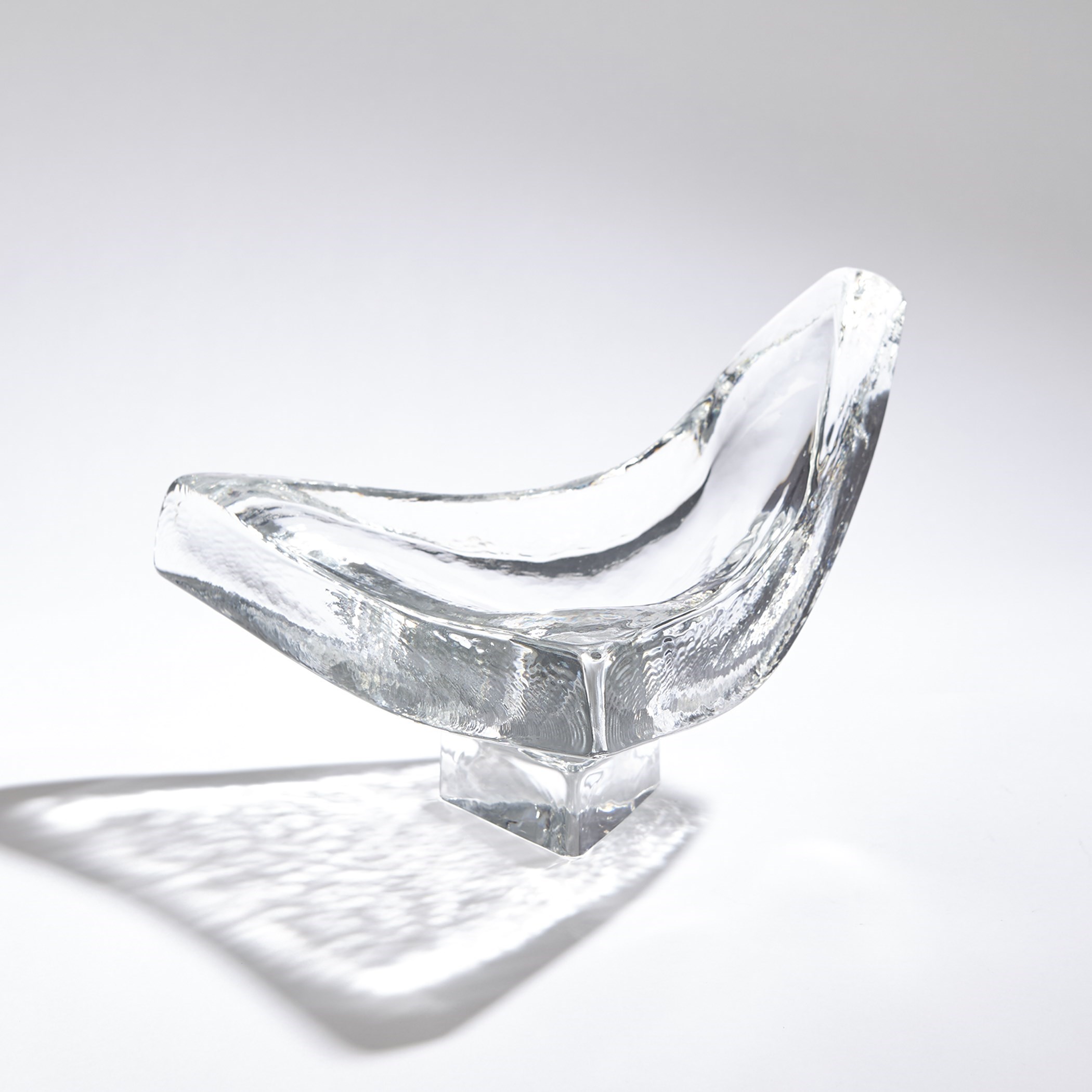 Triangle Slab Small Bowl In Clear by Global Views | 1StopBedrooms