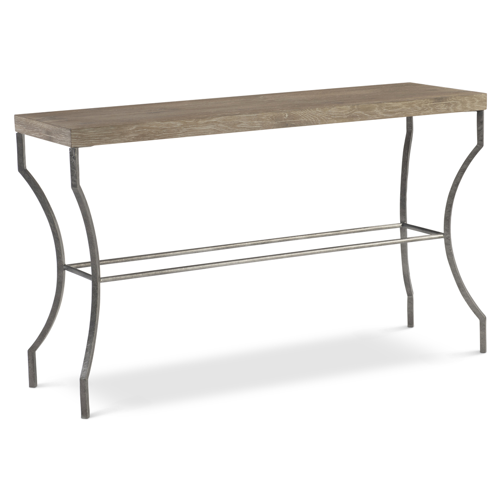 Tribeca Console Table with Steel Legs In Aurum by Bernhardt | 1StopBedrooms