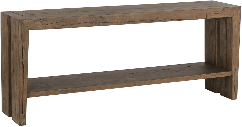 Troy Console Table In Suede Brown by Classic Home | 1StopBedrooms