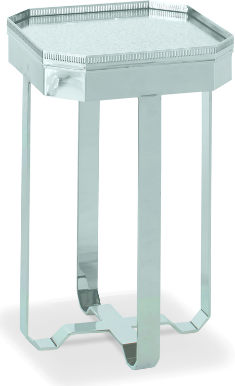Truly Gallery Tray Side Table In Polished Nickel by Century Furniture ...