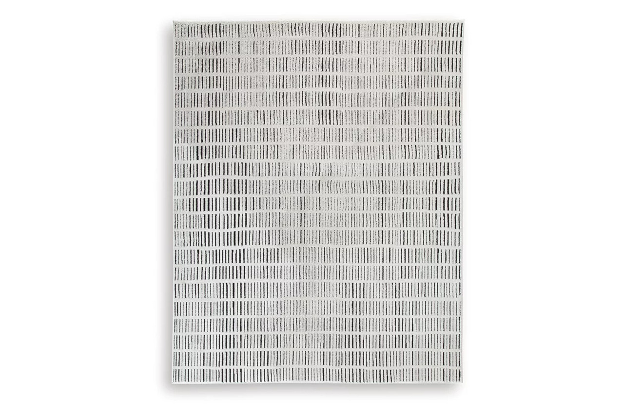 Turinwith 7'10" x 9'10" Area Rug In Ivory and Black by Ashley Furniture ...