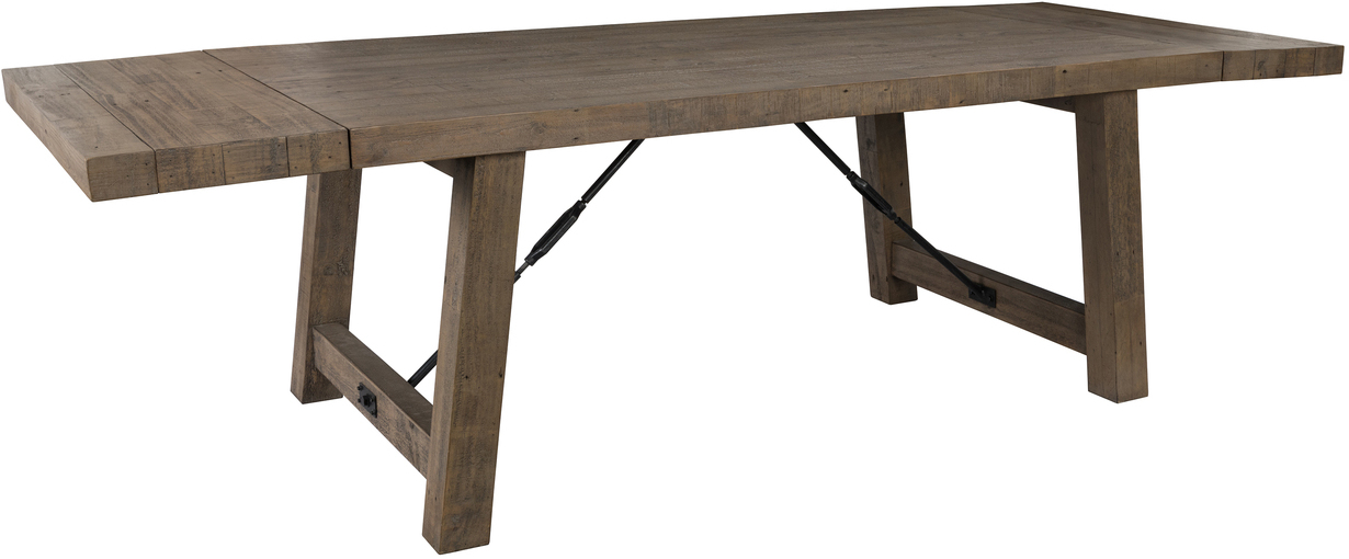 Tuscany 84 Inch-106 Inch Extension Dining Table In Distressed Brown by ...