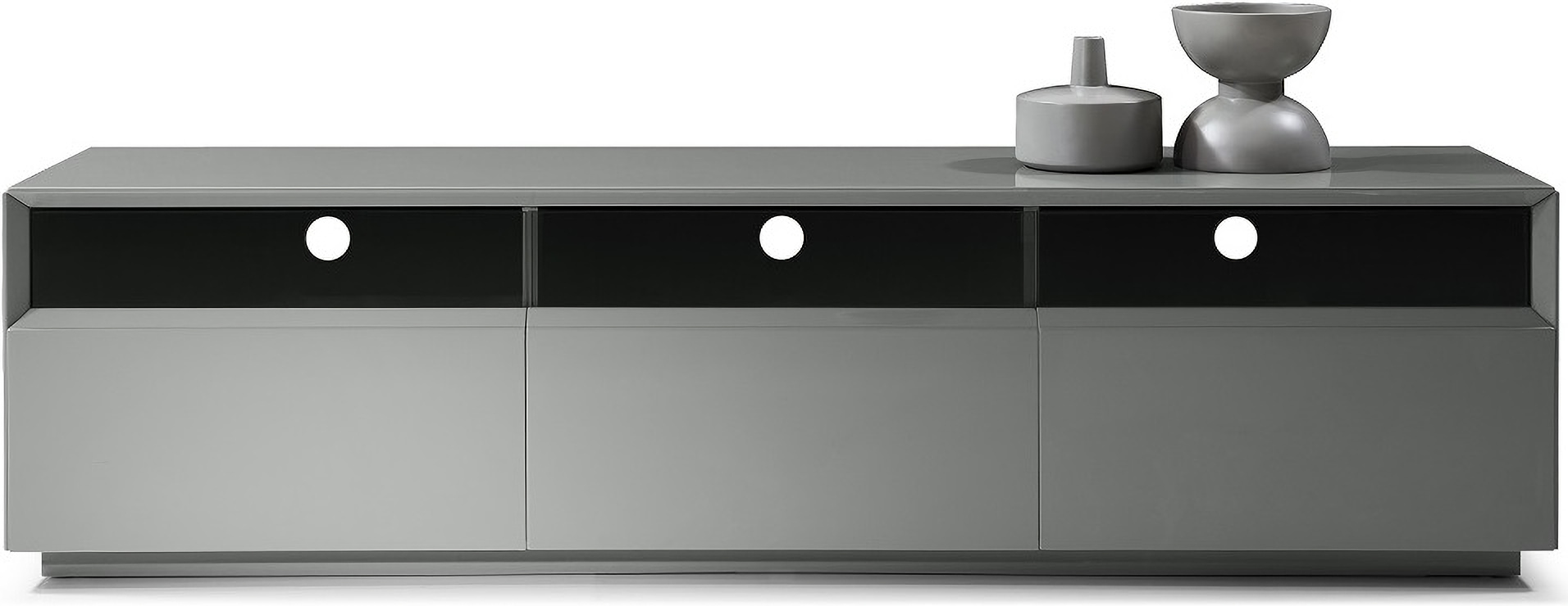 TV023 Grey Gloss by J&M | 1StopBedrooms