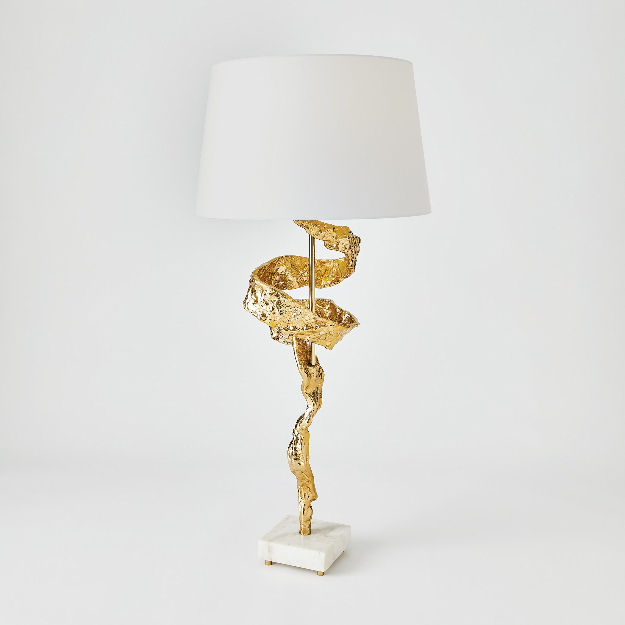 Twist Lamp In Brass by Global Views | 1StopBedrooms