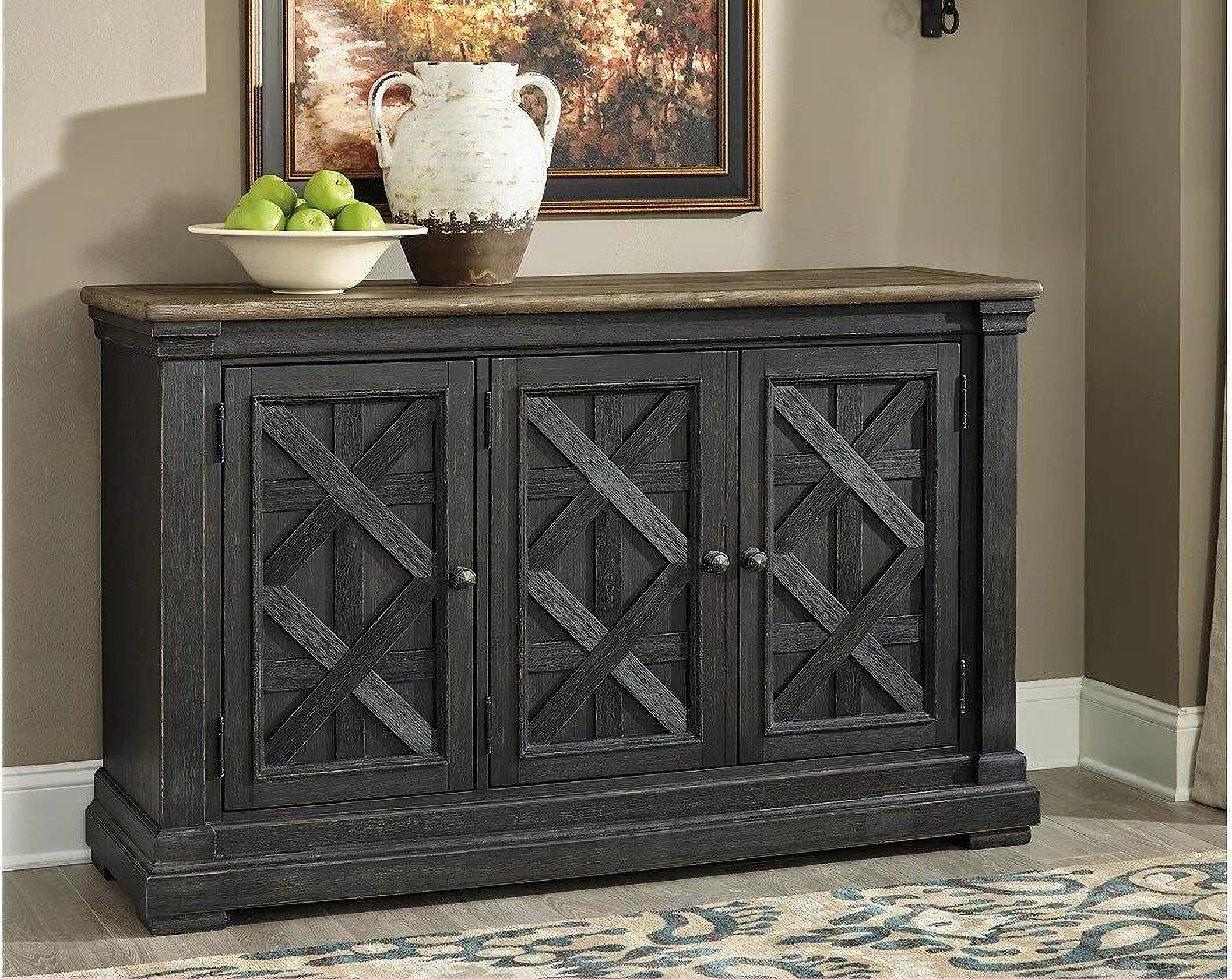 Tyler Creek Black And Gray Dining Room Server by Ashley Furniture ...