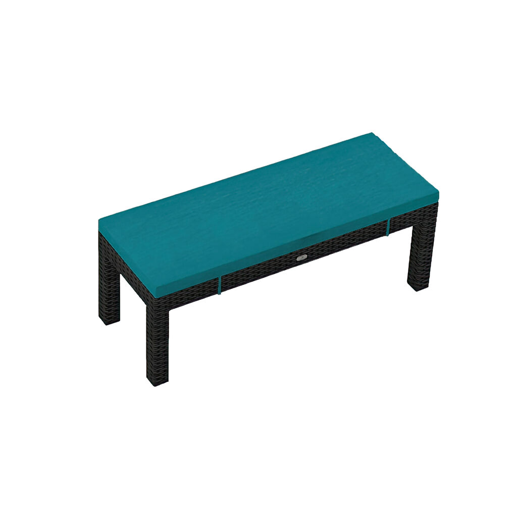 Urbana 2-Seater Dining Bench In Spectrum Peacock and Coffee Bean by ...