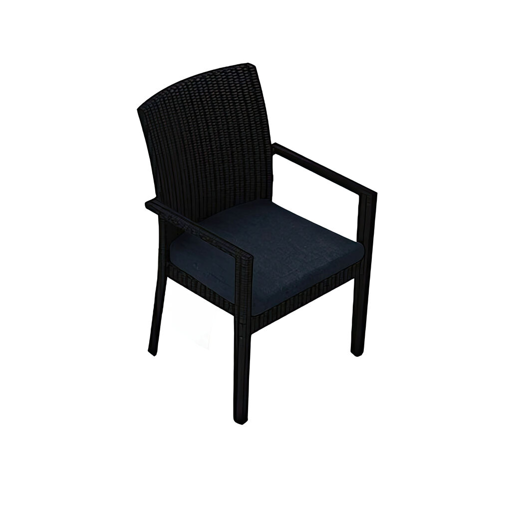 Urbana Dining Arm Chair In Spectrum Indigo and Coffee Bean by Harmonia ...