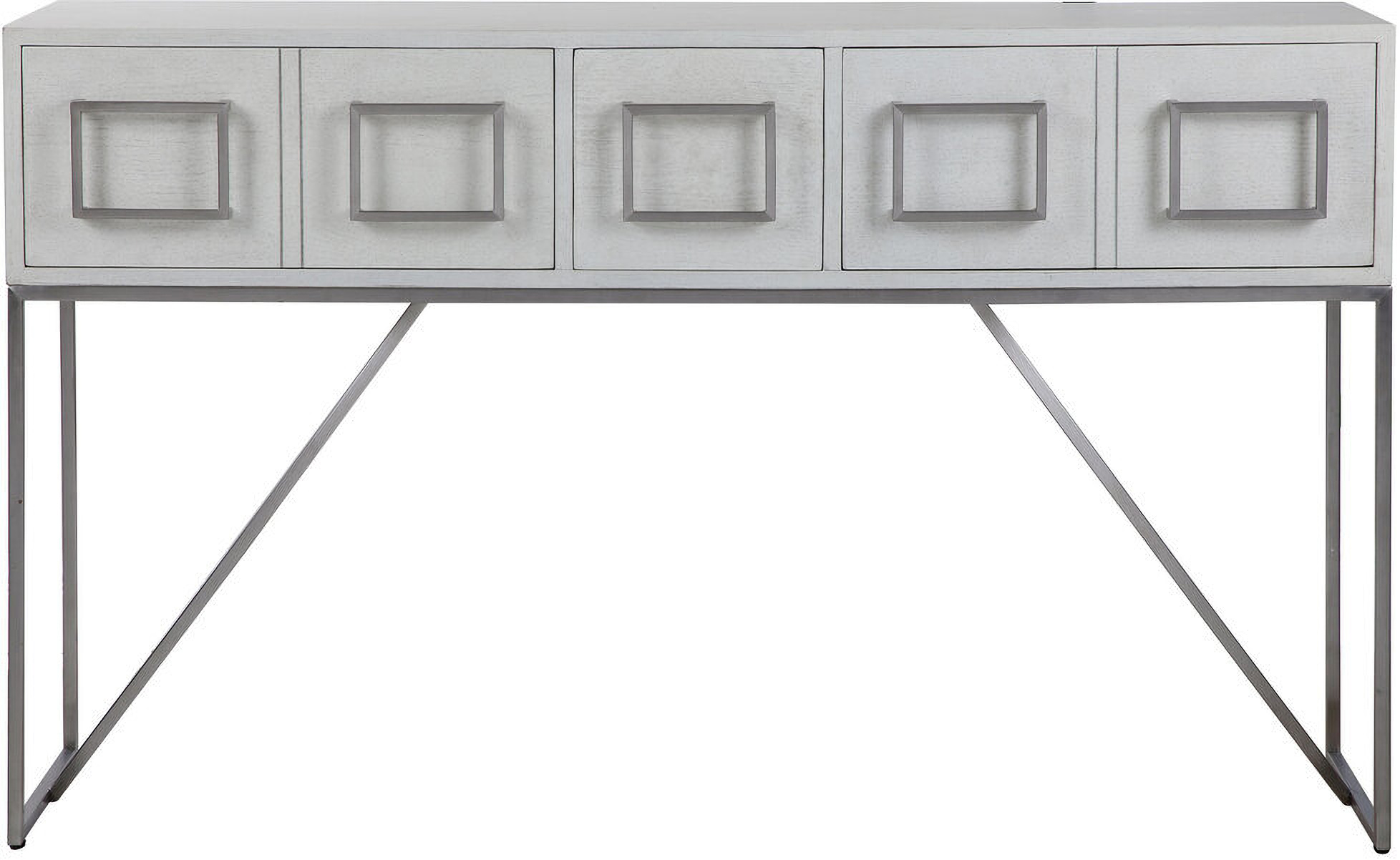 Uttermost Abaya White Console Table | 1StopBedrooms