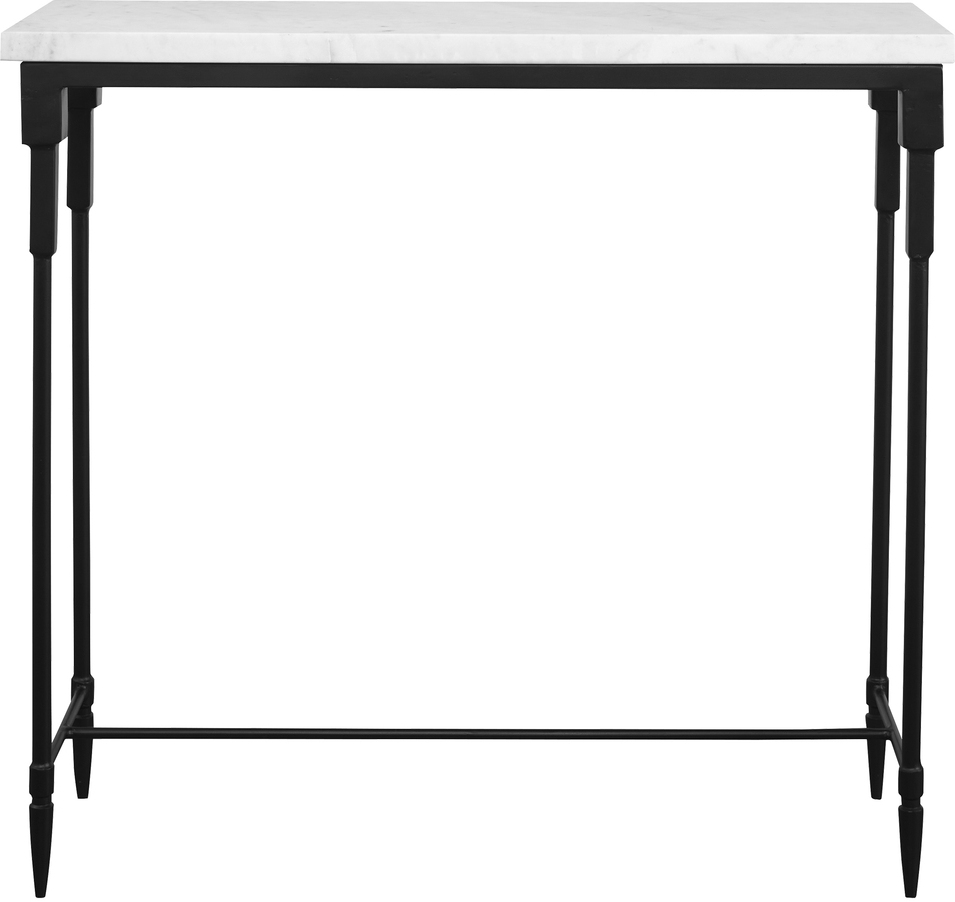 Uttermost Bourges White Marble Console Table | 1StopBedrooms